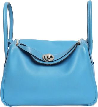Herm&egrave;s sac port&eacute; &eacute;paule Lindy en cuir (2016) - Bleu