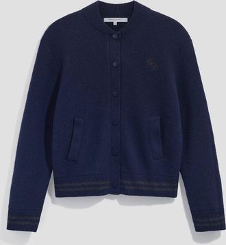 Gerard Darel Gilet fa&ccedil;on bomber - REA - Marine