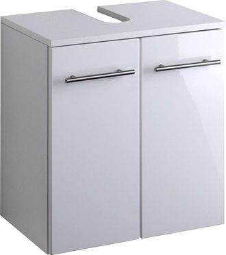 Held M&ouml;bel 084.2096 Parma Unterbeckenschrank,, 2 t&uuml;rig / 50 x 53 x 34 cm / Hochglanz-wei&szlig;