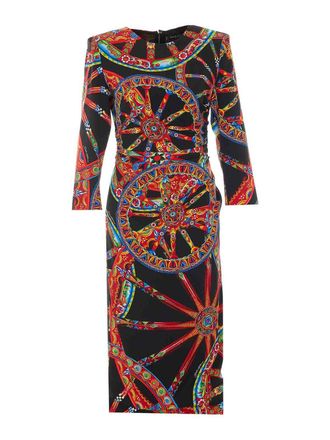 Dolce & Gabbana Robe Au Genou - Multicolore