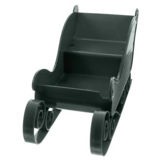 BESPORTBLE Entz&uuml;ckendes Kleiner Schlitten Ornament aus Kunststoff Weihnachtsbaum Anh&auml;nger in Dunkelgr&uuml;n Stabile Wohndeko f&uuml;r Tisch und Wohnzimmer Klassische Weih