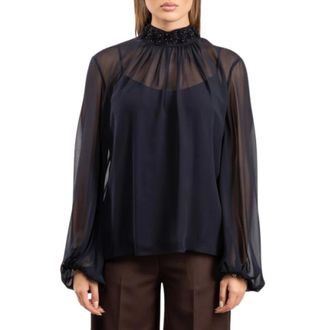 Max Mara Damen, Blusen & Hemden, Blau, XSGr&ouml;&szlig;e