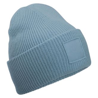 Beechfield Deep Cuffed Tonal Patch Beanie doppellagiger Strick