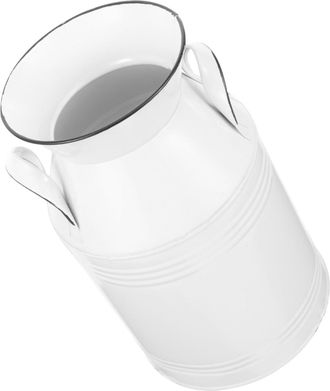 DOITOOL Vintage Eimer Pflanztopf mit Rustikalem Charme Dekorative Eisen Vase f&uuml;r Tisch B&uuml;ro Balkon und Wohnzimmer Stilvolle Indoor-deko im Landhausstil