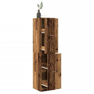 vidaXL Armoire dapothicaire vieux bois 40x41x174,5 cm bois ing&eacute;nierie - Vidaxl