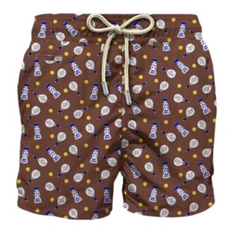 MC2 Saint Barth Lighting Micro Fantasy Shorts - - Swimwear - Herren - Braun - 2XL