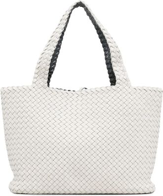 Bottega Veneta Shopper - Bicolor Intrecciato Tote - Gr. unisize - in Weiß - für Damen