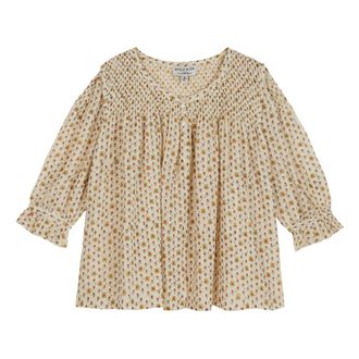 Emile Et Ida Blouse Smock&eacute;e Brod&eacute;e Daisy - Collection Femme - Emile et Ida