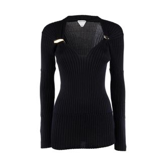 Bottega Veneta Damen, Strickwaren, Blau, LGr&ouml;&szlig;e