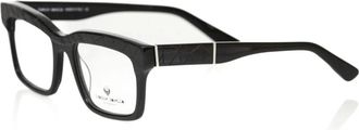Frankie Morello Homme, Accessoires, Noir, Taille: ONE Size Lunettes de Vue Wayfarer en Ac&eacute;tate Noir