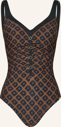 Charmline Charmline Shape-Badeanzug Tobacco Fields schwarz