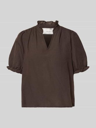 Neo Noir Blusenshirt aus Leinen-Baumwoll-Mix Modell Odesa