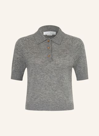 Victoria Beckham Strick-Poloshirt grau