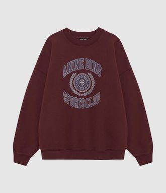 Anine Bing Sweatshirt Miles Collegiate Burgundy