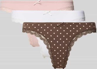 Jake*s Casual String aus Baumwoll-Mix im 3er-Pack