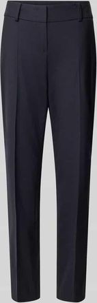 Windsor Slim Fit Hose aus Schurwoll-Elasthan-Mix mit B&uuml;gelfalten