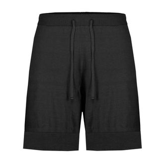 Bomboogie Femme, Shorts, Noir, Taille: 40 FR Bermuda en Maille de Lin et Coton