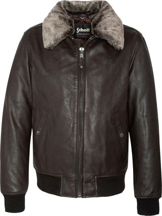 Schott NYC Herren Lc930d Jacke, Braun (Dark Brown), 64/66 (XXXL)