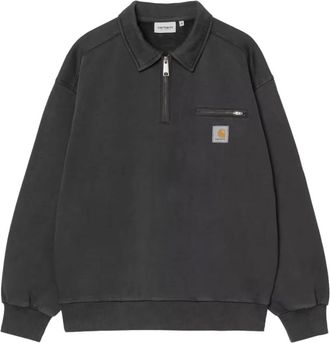 Carhartt Work in Progress Homme, Sweatshirts et sweats &agrave; capuche, Noir, Taille: S Half Zip Detroit Sweat