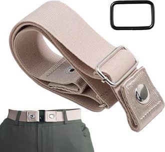 Generic Sans Boucle | R&eacute;glable Invisible Confortable Unisexe - Passants De Pour Pantalon En Jean Pour Homme, Un Soutien S&eacute;curis&eacute; Du Pantalon S, cream colored,