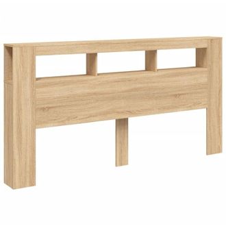 vidaXL LED-Kopfteil Sonoma Eiche 200x18,5x103,5 cm Holzwerkstoff Vidaxl