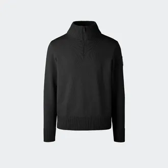 Canada Goose Rosseau Pullover mit &frac14; Rei&szlig;verschluss (M&auml;nnlich, Black, S)