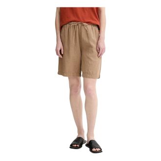 Marc O'Polo Leinen-Shorts mit Kordelzug - - Shorts - Damen - Braun - 2XS