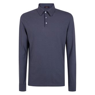 Zanone Homme, Tops, Bleu, Taille: 3XL Polo &agrave; Manches Courtes