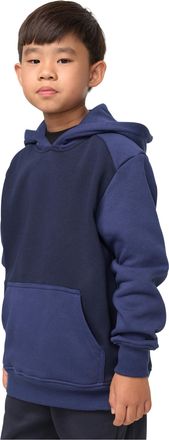 Urban Classics Jungen Kapuzenpullover Boys 2-Tone Fake Raglan Hoody, Farbe midnightnavy/darkblue, Gr&ouml;&szlig;e 122/128