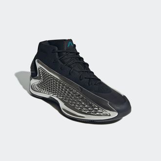 adidas Basketballschuh ADIDAS PERFORMANCE ANTHONY EDWARDS 1 LOW, Damen, Gr. 42,5, schwarz (core schwarz, silber metallic, core schwarz), Synthetik, Textil, S
