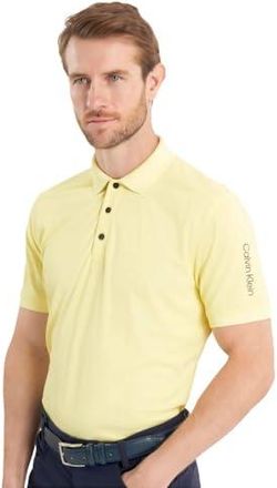 Calvin Klein Polo Golf l&eacute;ger Respirant Homme - Citron - XL