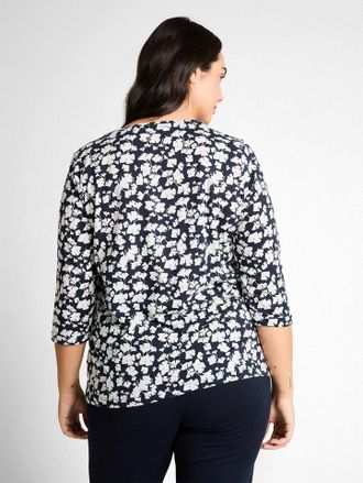 Tom Tailor 3/4-Arm-Shirt mit All-Over Print