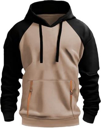 Generic Sweat &agrave; capuche l&eacute;ger uni pour homme printemps 2026 confortable avec fermeture &eacute;clair int&eacute;grale &agrave; manches longues pour entra&icirc;nement int&eacute;rieur et ext&eacute;r