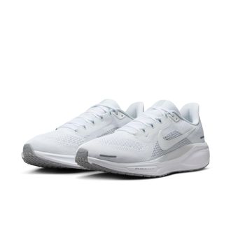 Nike Laufschuh NIKE AIR ZOOM PEGASUS 41, Herren, Gr. 45,5, silber (wei&szlig;, wei&szlig;, pure platinum), Textil, Schuhe Laufschuh, Topseller