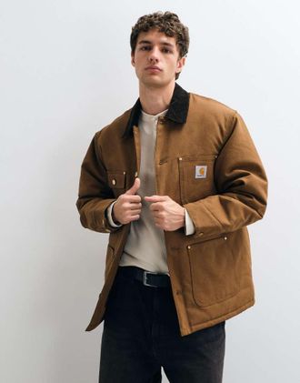 Carhartt Work in Progress veste de travail OG en dusty hamilton brown-Marron