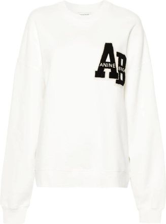 Anine Bing Femme, Sweatshirts et sweats &agrave; capuche, Blanc, Taille: 38 FR Miles Oversized SweaT-shirt