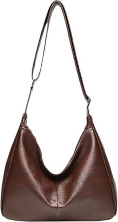 Generico Sac &agrave; bandouli&egrave;re pour femme en cuir synth&eacute;tique - Sac &agrave; bandouli&egrave;re &eacute;l&eacute;gant &agrave; la mode, grand sac &agrave; main d&eacute;contract&eacute; avec bandouli&egrave;re r&eacute;glable - pour 
