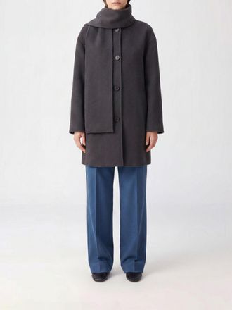 Max Mara S Max Mara Einreihiger knielanger Mantel aus reiner Schurwolle mit Schalkragen