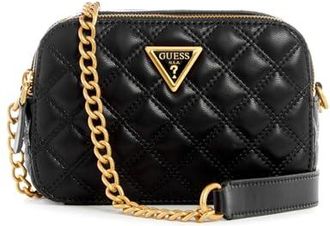 Guess Giully Camera Bag Sac &agrave; bandouli&egrave;re pour femme, Noir, Taille unique