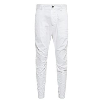 Dsquared2 Slim Fit Cotton Stretch Chino Hose - - Trousers - Herren - Wei&szlig; - XS
