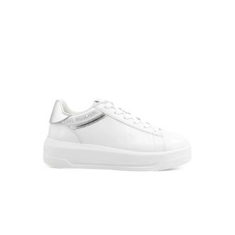 Love Moschino Bianca e Argento Sneakers - - Shoes - Damen - Wei&szlig; - 39 EU