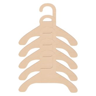 Artibetter 5 St&uuml;ck Pack Haustier Kleiderb&uuml;gel aus Massivem Holz 16cm Speziell f&uuml;r Hunde und Katzenkleidung Formstabiler Kleiner Kleiderst&auml;nder f&uuml;r Haustierm&auml;ntel