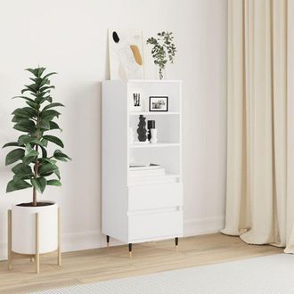 vidaXL Highboard Wei&szlig; 40x36x110 cm Holzwerkstoff Vidaxl