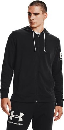 Under Armour Rival Terry Full Zip Hoodie 1361606-001; Mens Sweatshirt; 1361606-001_M; Black; M EU (M UK)