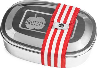Brotzeit Lunchboxen duo Brotdose Jausenbox mit Unterteilung aus Edelstahl 100% BPA frei