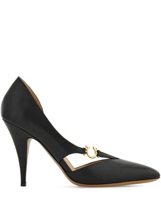 Ferragamo escarpins Gancini 95 mm - Noir