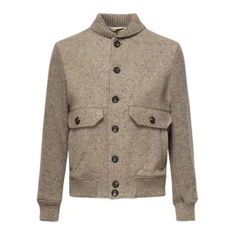 Eleventy Bomberjacke - - Jackets - Herren - Beige - L