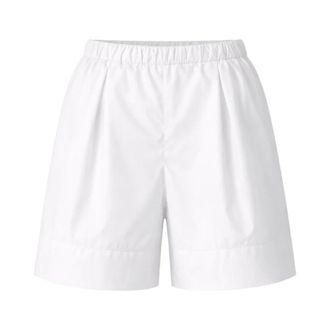 Liviana Conti Femme, Shorts, Blanc, Taille: 36 FR Pleated Elasticated-Waist Shorts