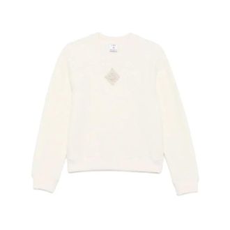 Casablanca Cashmere Terry Sweatshirt - - Sweatshirts & Hoodies - Damen - Wei&szlig; - M