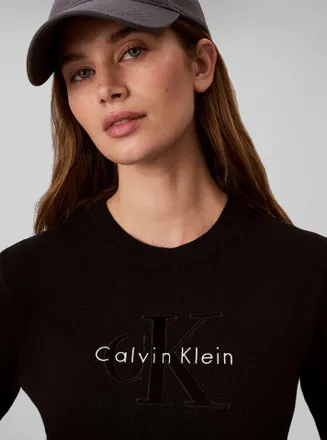 Calvin Klein Jeans Minikleid LOGO MINIDRESS Regular fit, Logoschriftzug